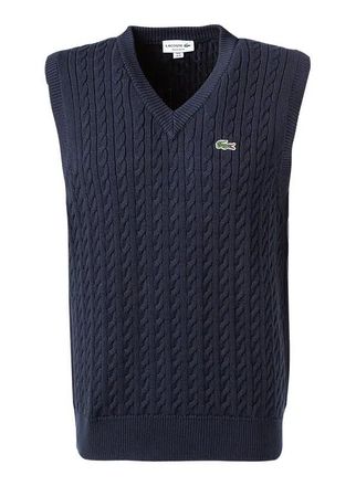 Lacoste Herren Pullunder blau unifarben