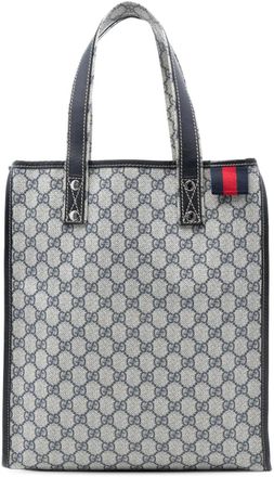 Gucci Shopper - GG Supreme Web Tote - Gr. unisize - in Braun - f&uuml;r Damen