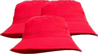 4sold Lot de 3 chapeaux de soleil avec protection UV - Chapeau de plage - Chapeau de safari - Chapeau de pêche pliable pour festivals - Grand choix, Lot de 