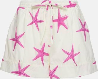 Valentino Shorts Starfish aus Baumwollpopeline