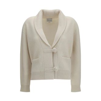 Forte_Forte Femme, Pulls, Blanc, Taille: 38 FR Mon Cardigan en Tricot