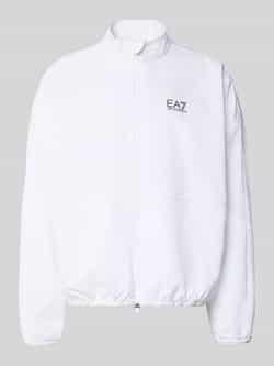 Emporio Armani Bomberjacke mit Stehkragen und Logo-Print