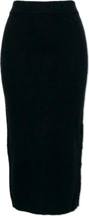 Jil Sander Femme, Jupes, Noir, Taille: 42 FR Jupe Midi Coupe Droite