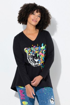 Angel Of Style T-Shirt T-Shirt A-Linie Tiger-Motiv