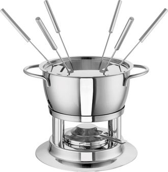 Rohe Germany Rohe Fonduetopf Fiona aus Edelstahl hergestellt, mit einem Volumen von: 2,20 l, in der Gr&ouml;&szlig;e: 18cm, 208271-18, Silber