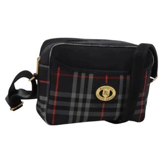 Burberry Sac bandouli&egrave;re en toile Pre-owned - Femme - Pre-owned - Bleu - Taille: ONE Size