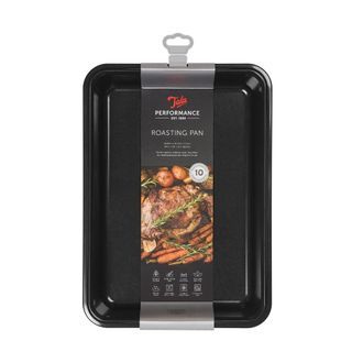 Tala Große Bratform Performance mit Ausgießer, Professionelles Karbonstahl mit Eclipse Antihaftbeschichtung, 34,6 x 24,5 x 4 cm