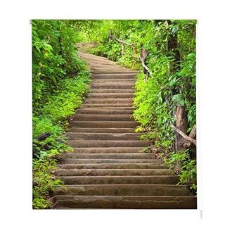 Estoralis P-3048 Basic Raffrollo Bedruckt, Stoff, 130 x 175 cm