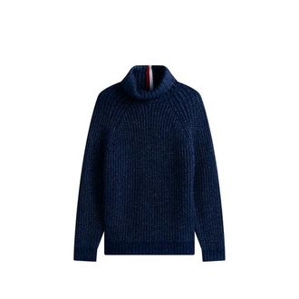Tommy Hilfiger Pull col roulé en laine et coton mélangés