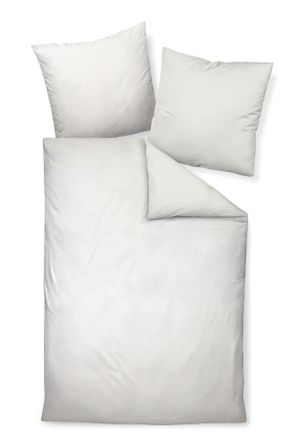 Janine Wendebettw&auml;sche, Grau, Textil, Punkte, 135x200 cm, Textiles Vertrauen - Oeko-Tex, pflegeleicht, atmungsaktiv, hautfreundlich, angenehm w&auml;rmend, saugf&auml;