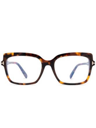 Tom Ford Eyewear lunettes de vue à monture carrée - Marron