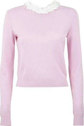Self Portrait Flower Light Strickpullover - - Knitwear - Damen - Rosa - S