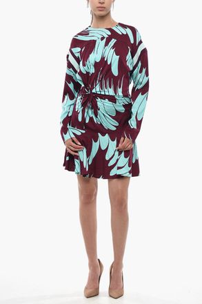 Stella McCartney Draped Mini Dress MAISIE with Floral Pattern Stella McCartney