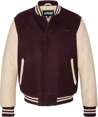 Schott NYC Blouson Homme LC8705X BORDEAUX/BEIGE L