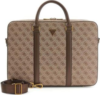 Guess serviette pour ordinateur portable Milano Laptop Bag Beige/Brown marron clair