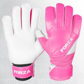 FZ Forza Club Torwarthandschuhe [3 Farben] - Kindergrössen bis Erwachsenengrössen (Rosa, 10 (Große Erwachsene))