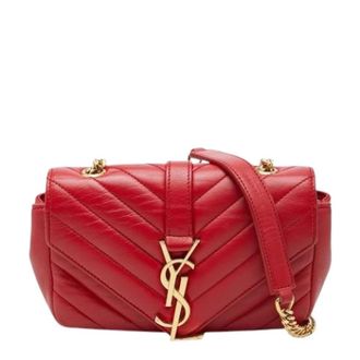 Saint Laurent Sac bandouli&egrave;re vintage doccasion - Femme - Pre-owned - Rouge - Taille: ONE Size