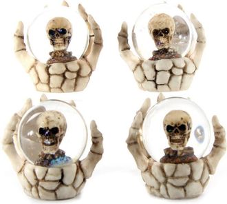 Puckator Totenkopf Schneekugel in Skeletthand