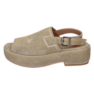 Moma Moma, Femme, Chaussures, Jaune, Taille: 37 EU Sandales en daim