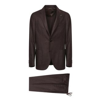 Lardini Brauner Anzug Eleganter Stil - - Suits - Herren - Braun - S