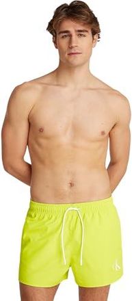 Calvin Klein Slip de Bain Homme Short Drawstring avec Cordon de Serrage, Jaune (Lemonade Yellow), L