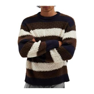 Obey Homme, Pulls, Multicolore, Taille: L Pull col rond Charles