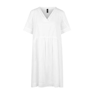 Marc Cain Femme, Robes, Blanc, Taille: 46 FR Robe Chemise Midi