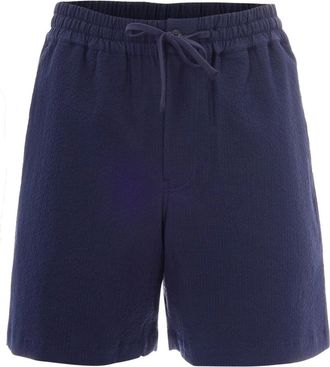 Maison Kitsun&eacute; Homme, Shorts, Bleu, Taille: M Elasticated Shorts