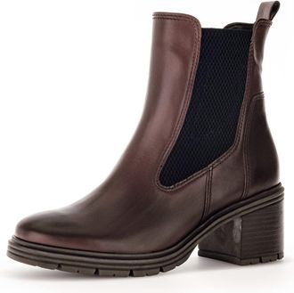Gabor Damen Chelsea Boots, Frauen Stiefeletten,Wechselfu&szlig;bett,Moderate Mehrweite (G),Winterschuhe,Stiefel,sattl/EF(Mel/River),38 EU / 5 UK