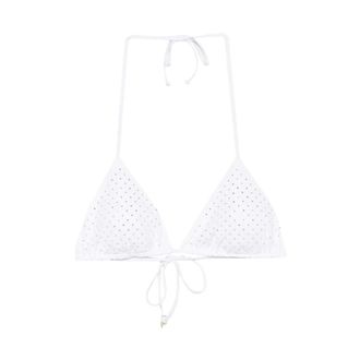 Fisico Femme, Maillots de bain, Blanc, Taille: 38 FR Embellished Triangle Bikini