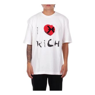 John Richmond Logo Front T-shirt - - Tops - Herren - Beige - M