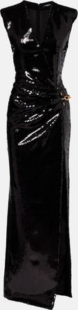 Balmain Robe mit Pailletten