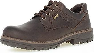 Gabor Chaussures daffaires pour homme, chaussures à lacets, Gore Tex, Extragri, semelle intérieure amovible en latex, Mocca 04, 45 EU