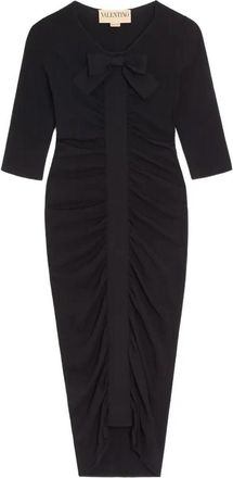 Valentino Garavani Robe Au Genou - Noir