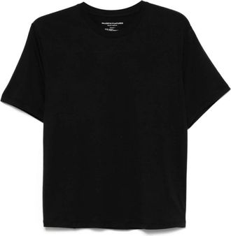 Majestic Filatures Femme, Tops, Noir, Taille: 34 FR T-shirt &agrave; col rond
