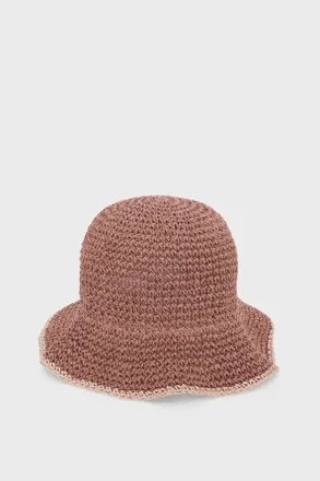 Gerard Darel Chapeau de soleil color&eacute; - Bois de rose