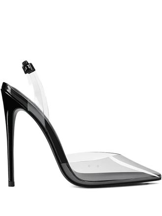 Femme LA escarpins pointus Macallan &agrave; bride arri&egrave;re - Blanc