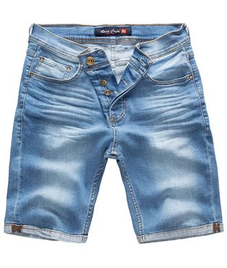 Rock Creek Herren Shorts Jeansshorts Denim Short Kurze Hose Herrenshorts Jeans Sommer Hose Stretch Bermuda Hose Blau RC-2201 Mittelblau W30