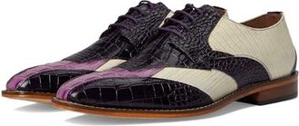 Stacy Adams Tristano Bout de vélo à lacets Oxford pour homme, Violet multicolore, 46 EU