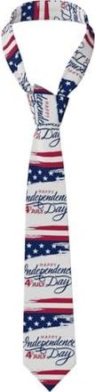 Generic Cravate Drapeau Des &Eacute;tats-Unis, 4 Juillet, Jour De LInd&eacute;pendance Classique Tie Tendance Cravate DAffaires Pour Accessoires C&eacute;l&eacute;brations Affaires