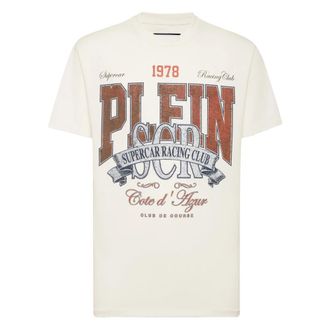 Philipp Plein T-Shirt Rundhals - - Tops - Herren - Beige - M