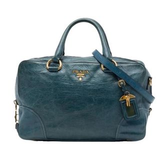 Prada Pre-owned Vintage Satchel - - Pre-owned - Damen - Blau - ONE SIZE