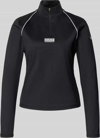 Emporio Armani Funktionsshirt mit Stehkragen und Logo