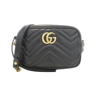 Gucci Sac bandouli&egrave;re GG Marmont Pre-owned - Femme - Pre-owned - Noir - Taille: ONE Size