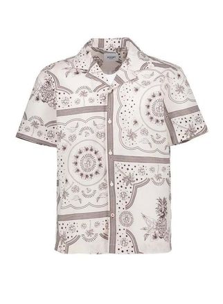 Joop Herren Kurzarmhemd beige Baumwolle