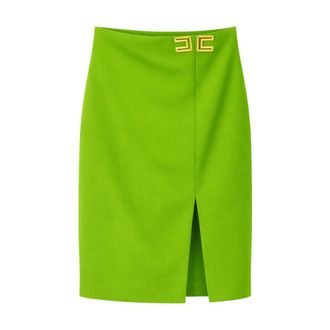 Elisabetta Franchi Midi Bleistiftrock - - Skirts - Damen - Gr&uuml;n - M