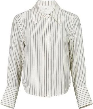 Co Chemise manches longues &agrave; rayures en soie