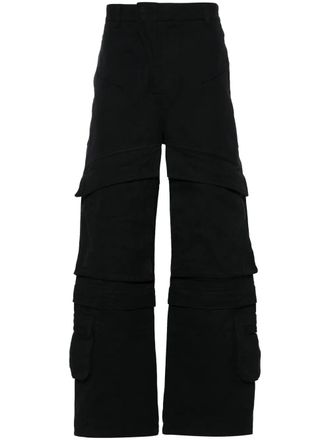 Entire studios pantalon ample Hard en coton &agrave; poches cargo - Bleu