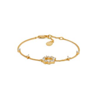 Fossil Ellis Damen Gold-Ton Messing Armband, JA7296710