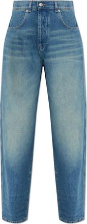 Moschino Femme, Jeans, Bleu, Taille: 36 FR Jeans Jambe Large
